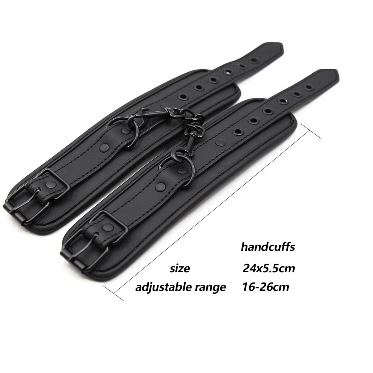 Luxury PU Leather Black Handcuffs – DDLG World