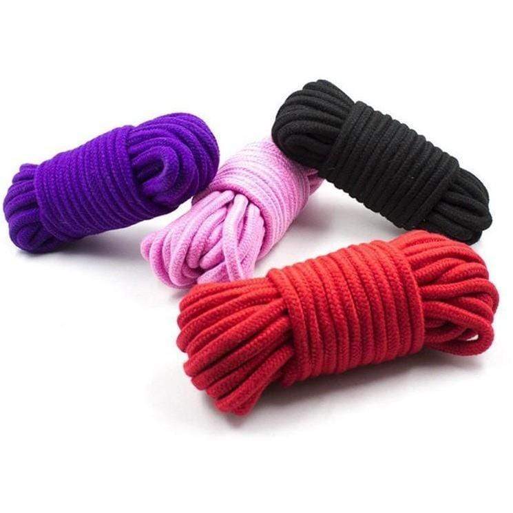 Shibari Cotton Bondage Rope: Black, Red, Pink and Purple | DDLGWorld ...